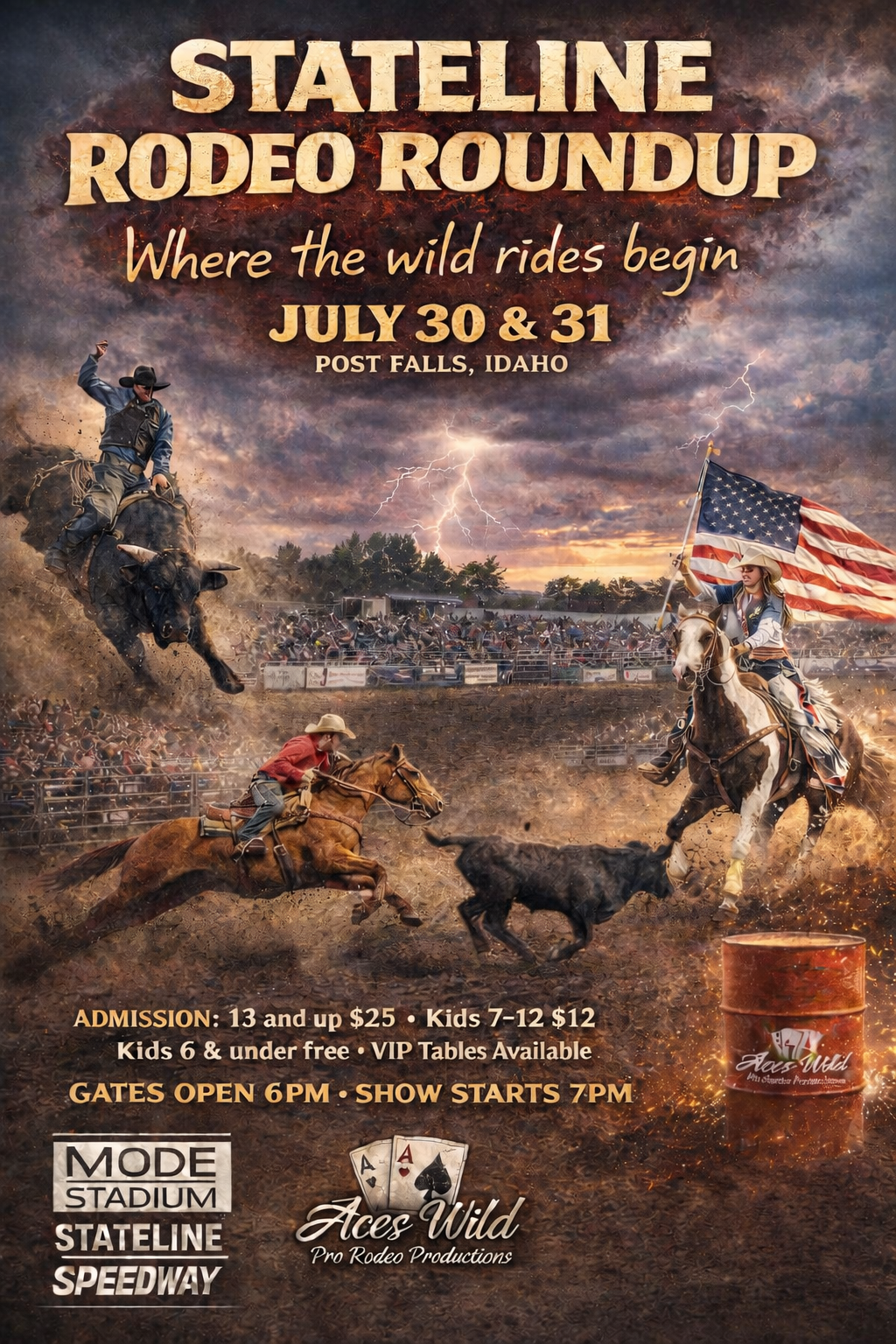 Stateline Rodeo Roundup 26 Day 1 - July 30, 2026 at 06:00 PM PDT